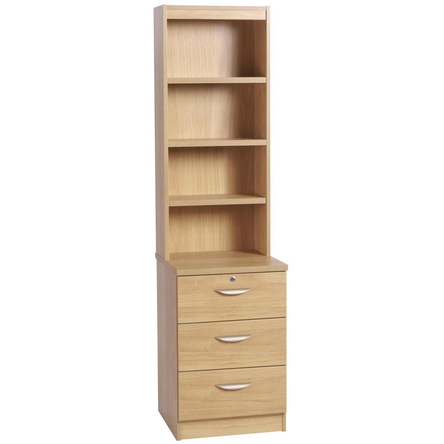 Whites Three Drawer CD/DVD Storage Unit with OSC Hutch - Queenstreet ...