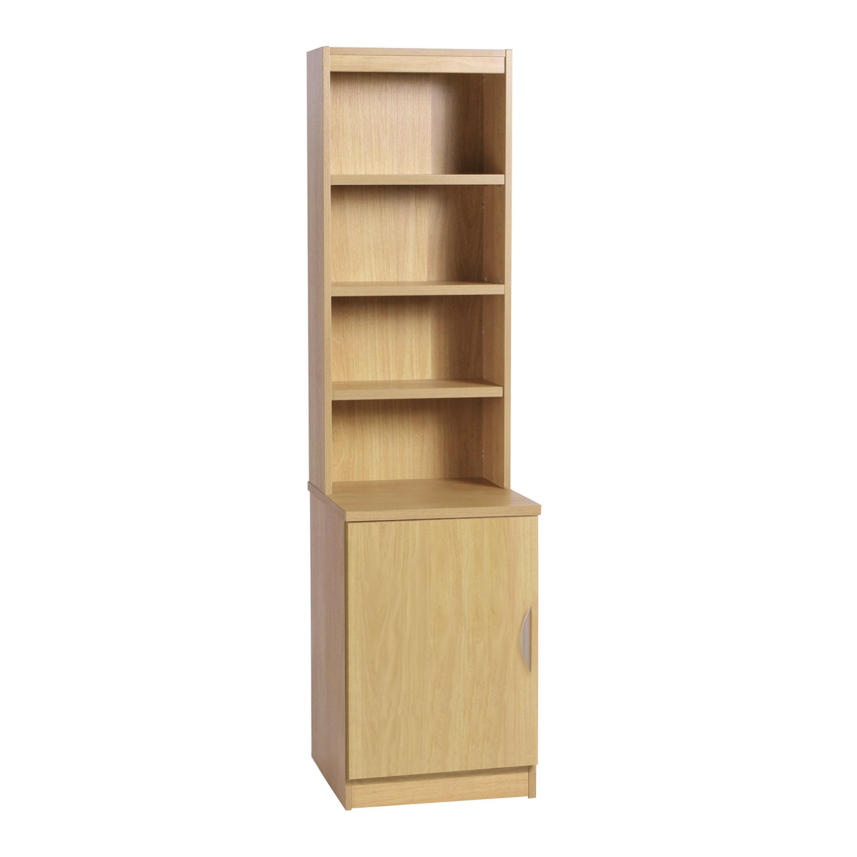 Whites Desk Height Cupboard 480mm Wide with OSC Hutch - Queenstreet ...