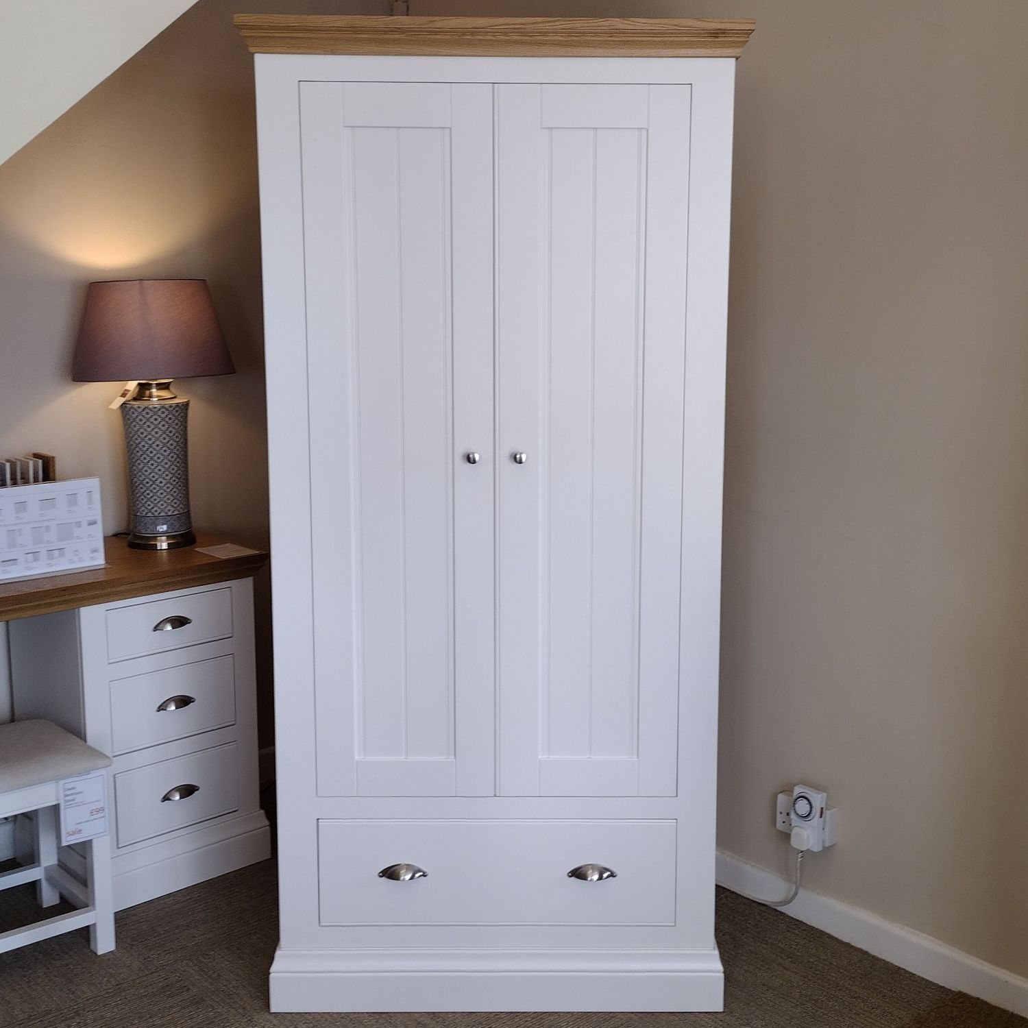COELO Narrow Wardrobe with Drawer - Queenstreet Carpets & Furnishings
